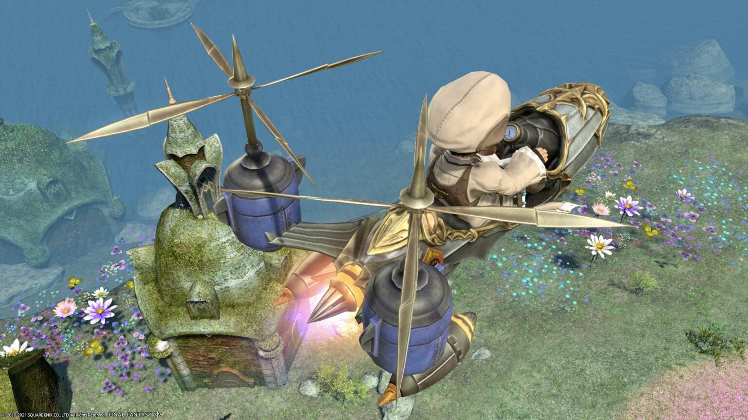 Propeller airplane mount “Falcon” like a tin toy that transforms in two ...