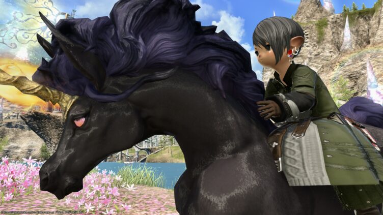 Black Unicorn Mount “Nightmare” | Norirow Note エオルゼア冒険記 in FF14