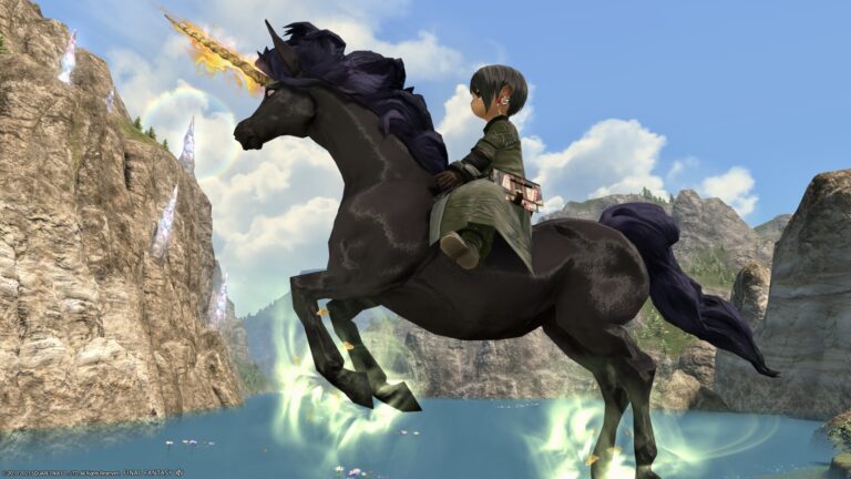 Black Unicorn Mount “Nightmare” | 【FF14】Norirow Note ~エオルゼアのもう一つの物語~