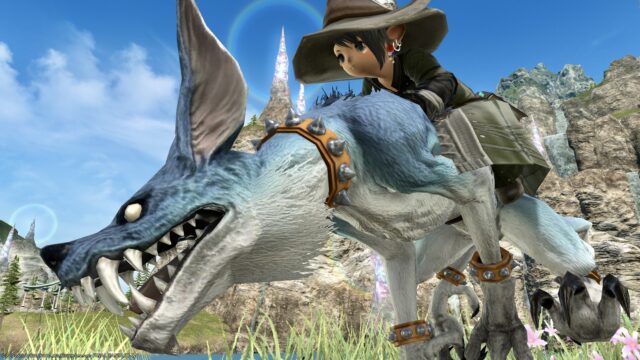 Surprisingly cute Ixali blue war wolf mount “Direwolf” | Norirow Note 〆 ...
