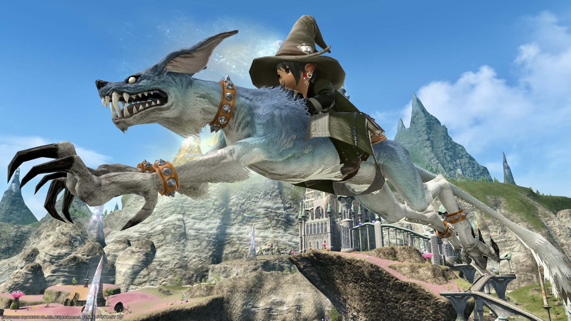Surprisingly cute Ixali blue war wolf mount “Direwolf” | 【FF14】Norirow ...
