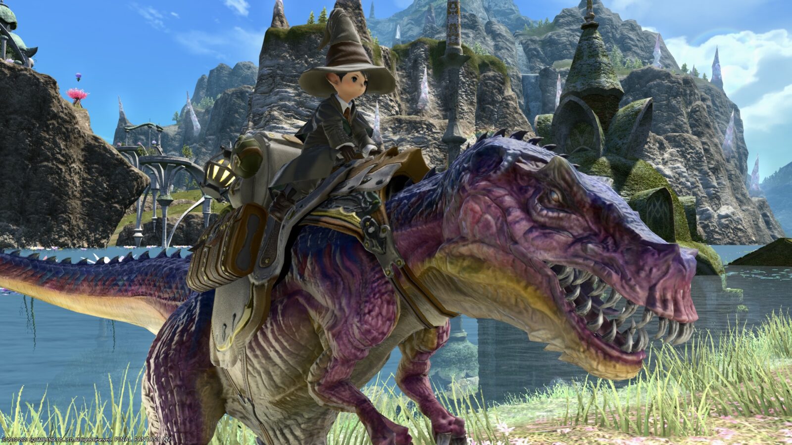 Dinosaur mount with travel tools, forbidden land Eureka Anemos ed ...