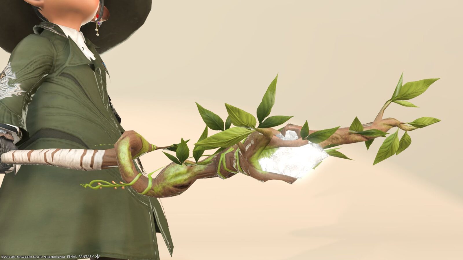 White Mage Resistance Weapon (RW) First Form-Wood and Leaf Wand ...