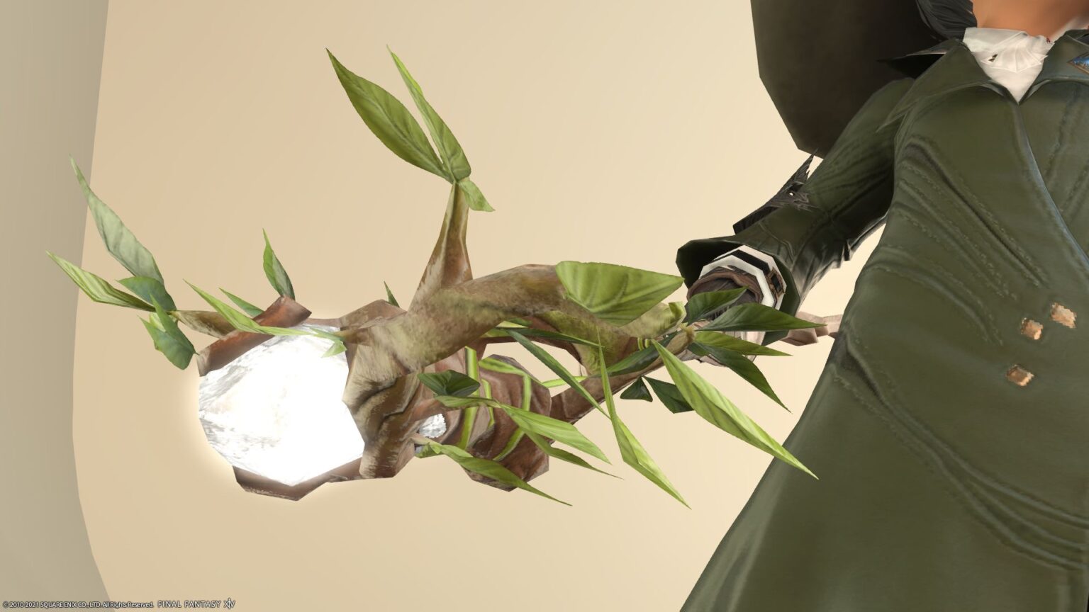 White Mage Resistance Weapon (RW) First Form-Wood and Leaf Wand ...