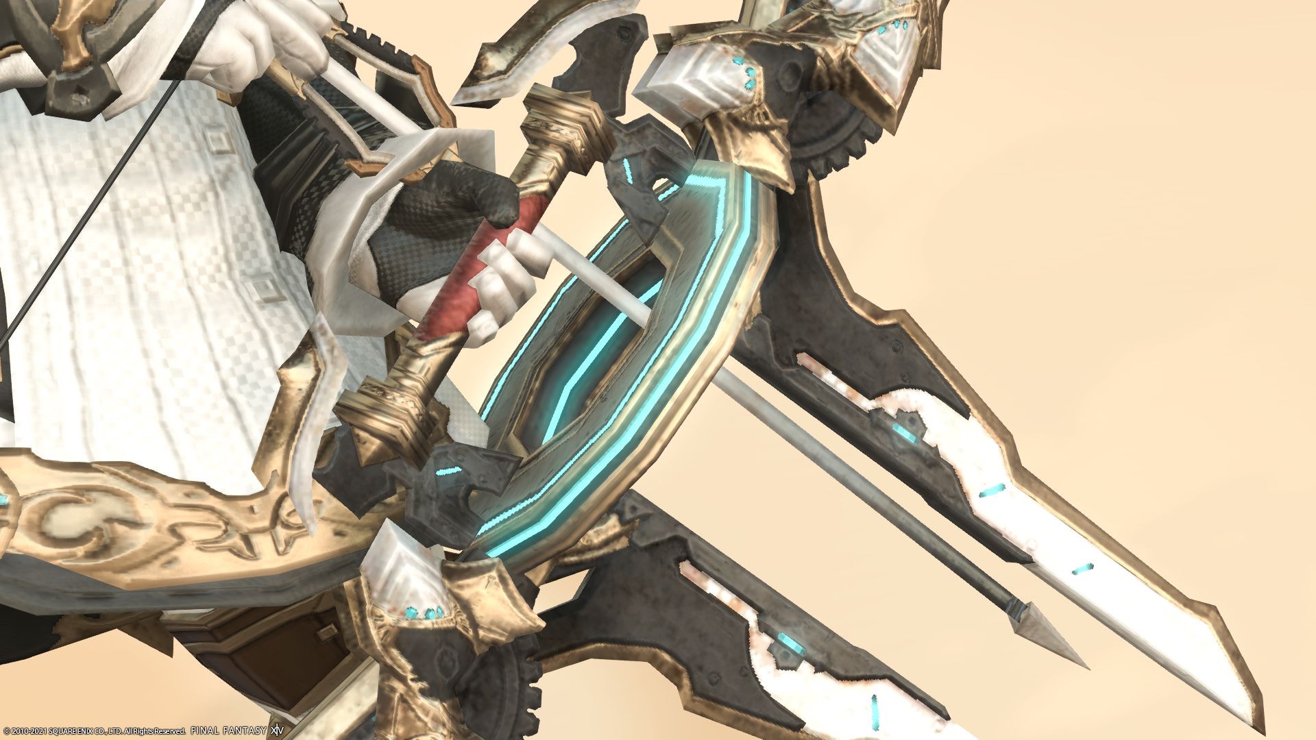 A high-tech deformed bow of a bard that seems to be able to be taken to ...