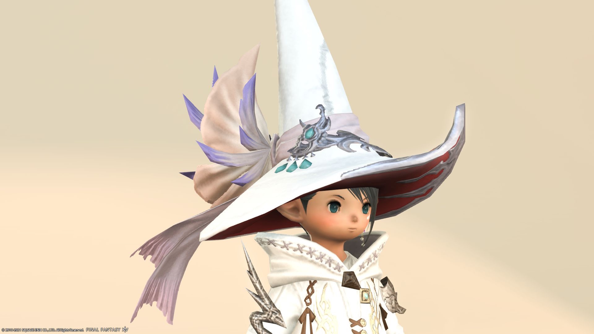 [Glamour] A white mage researcher wearing a cute pointed hat “Demon Hat ...