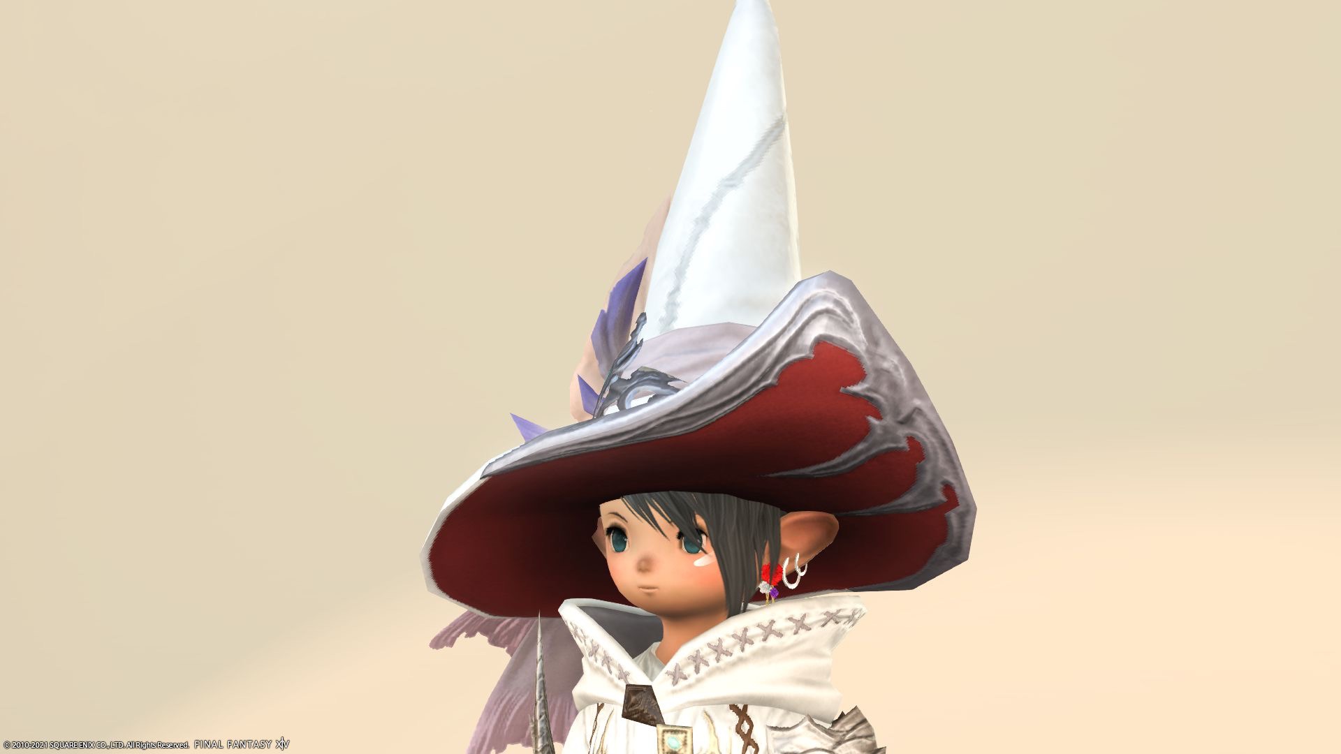 [Glamour] A white mage researcher wearing a cute pointed hat “Demon Hat ...