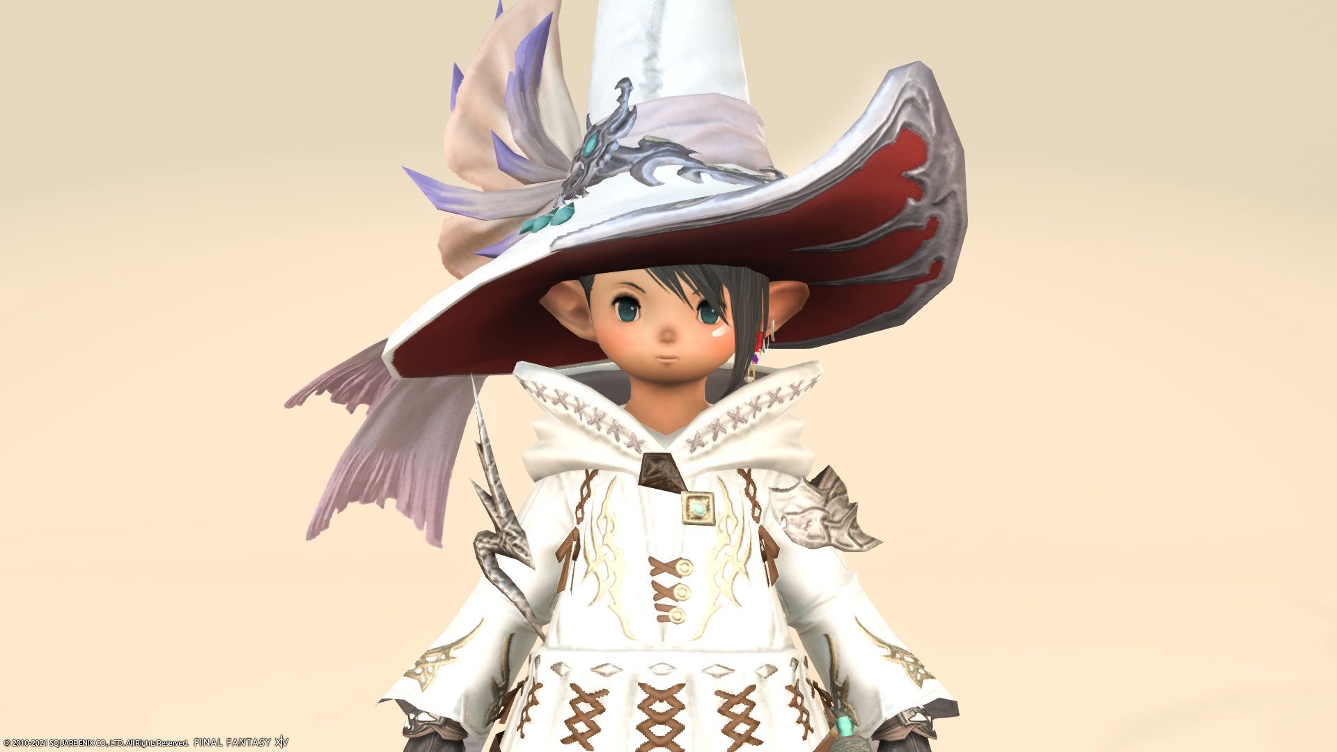 [Glamour] A white mage researcher wearing a cute pointed hat “Demon Hat ...