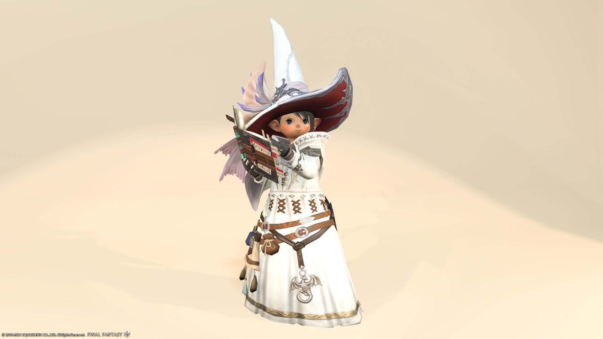 [Glamour] A white mage researcher wearing a cute pointed hat “Demon Hat ...