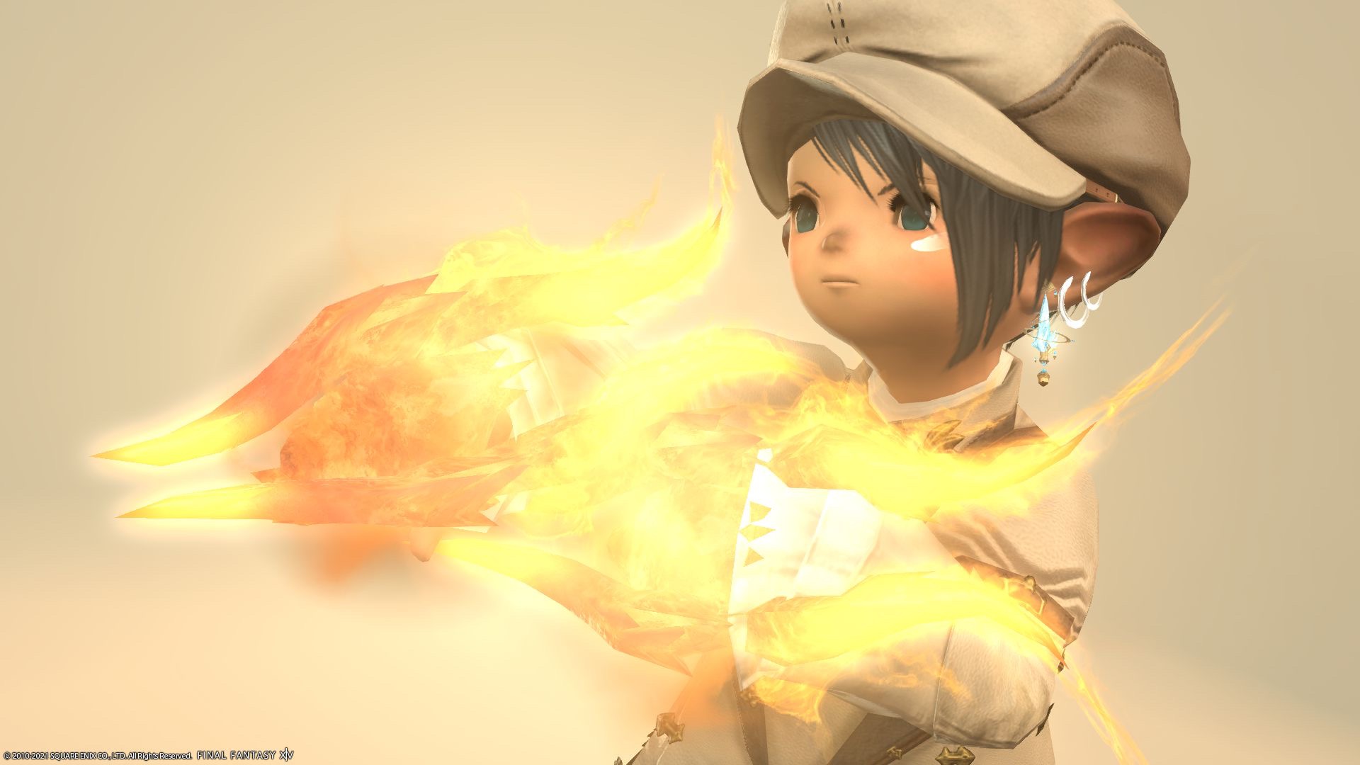 Claws wrapped in the fire of hell, a glowing monk fighting weapon ...