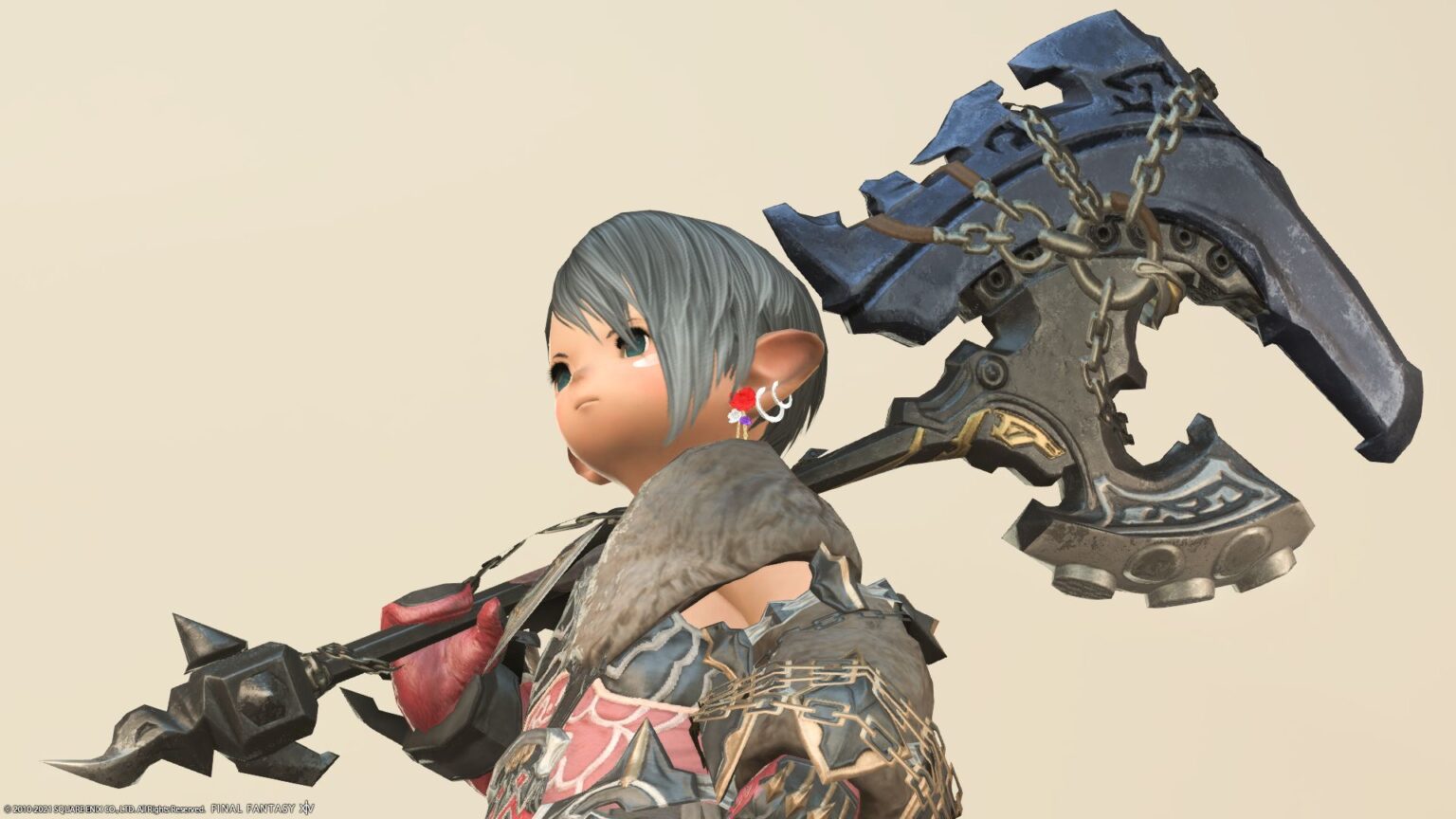 A Gunbreaker weapon with a bright carp design, the magic sword ...