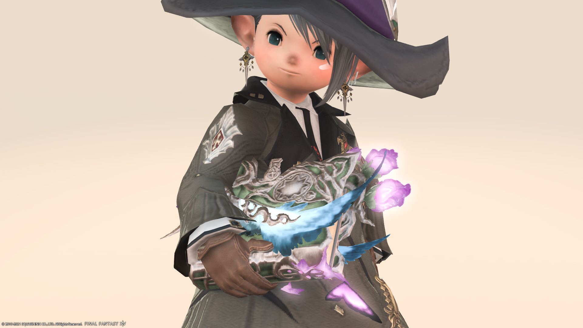 A book of summoners with very cute flowers and ivy, with butterflies ...