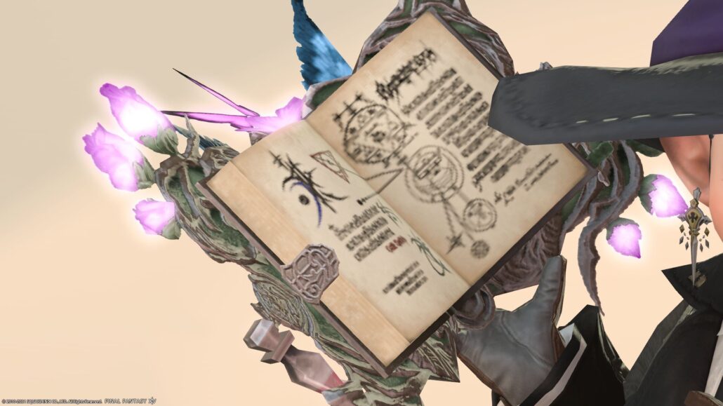 A book of summoners with very cute flowers and ivy, with butterflies ...