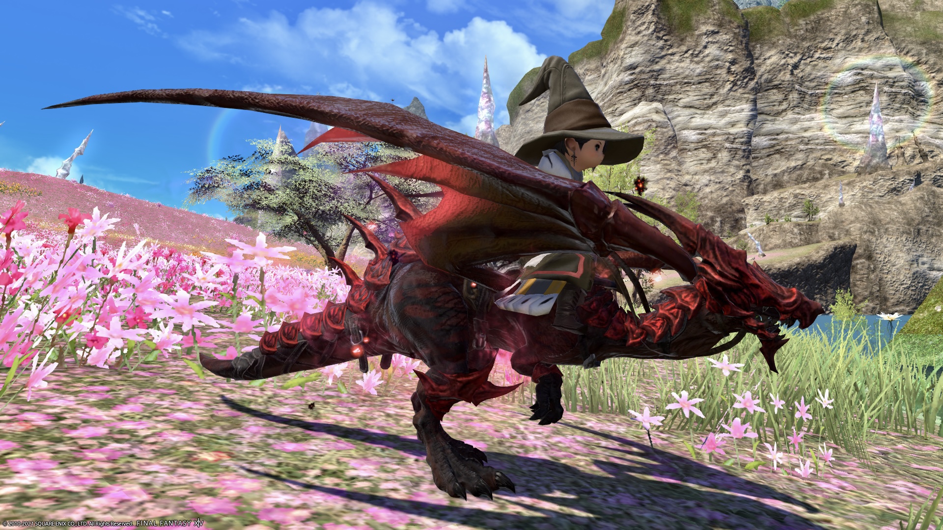 Cinder Drift (Extreme)-Nero-like bright red dragon mount “Ruby Gwiber ...