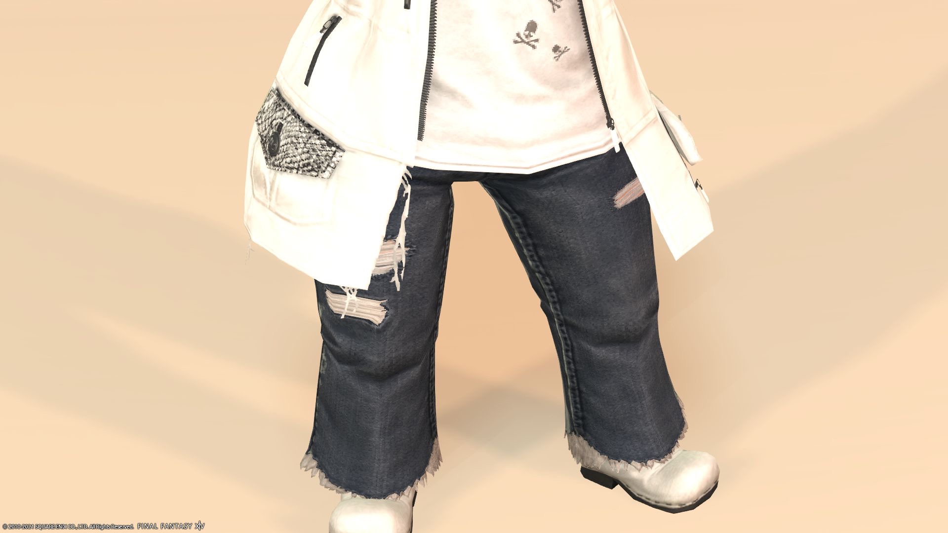 [Glamour] Casual coordination with boot-cut jeans “Peacelover’s ...