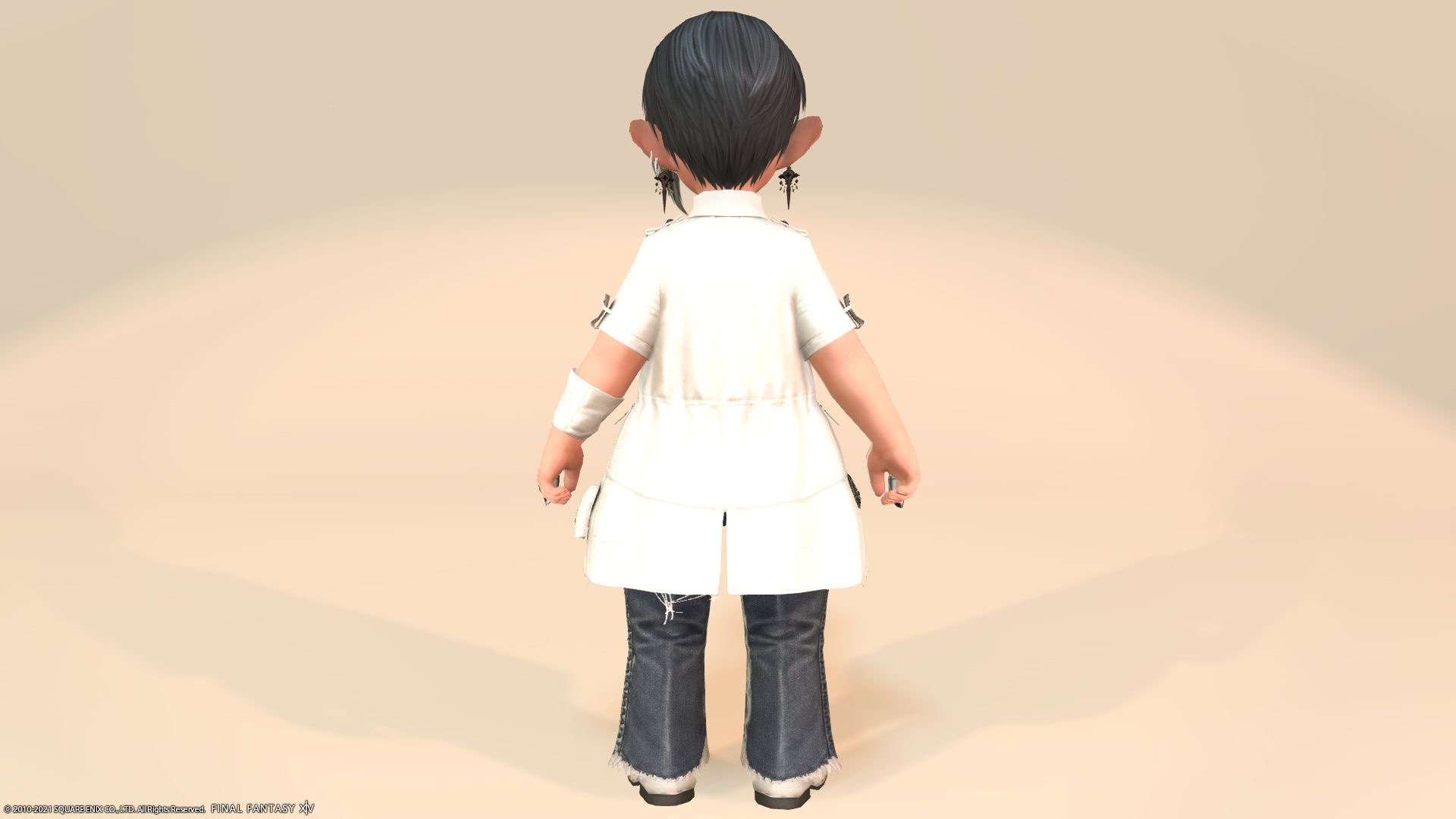 [Glamour] Casual coordination with boot-cut jeans “Peacelover’s ...