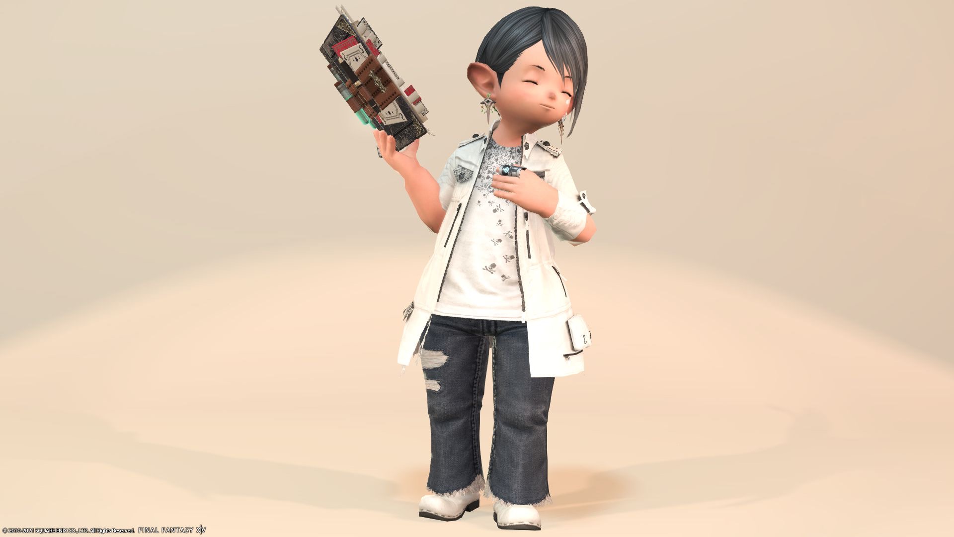 [Glamour] Casual coordination with boot-cut jeans “Peacelover’s ...