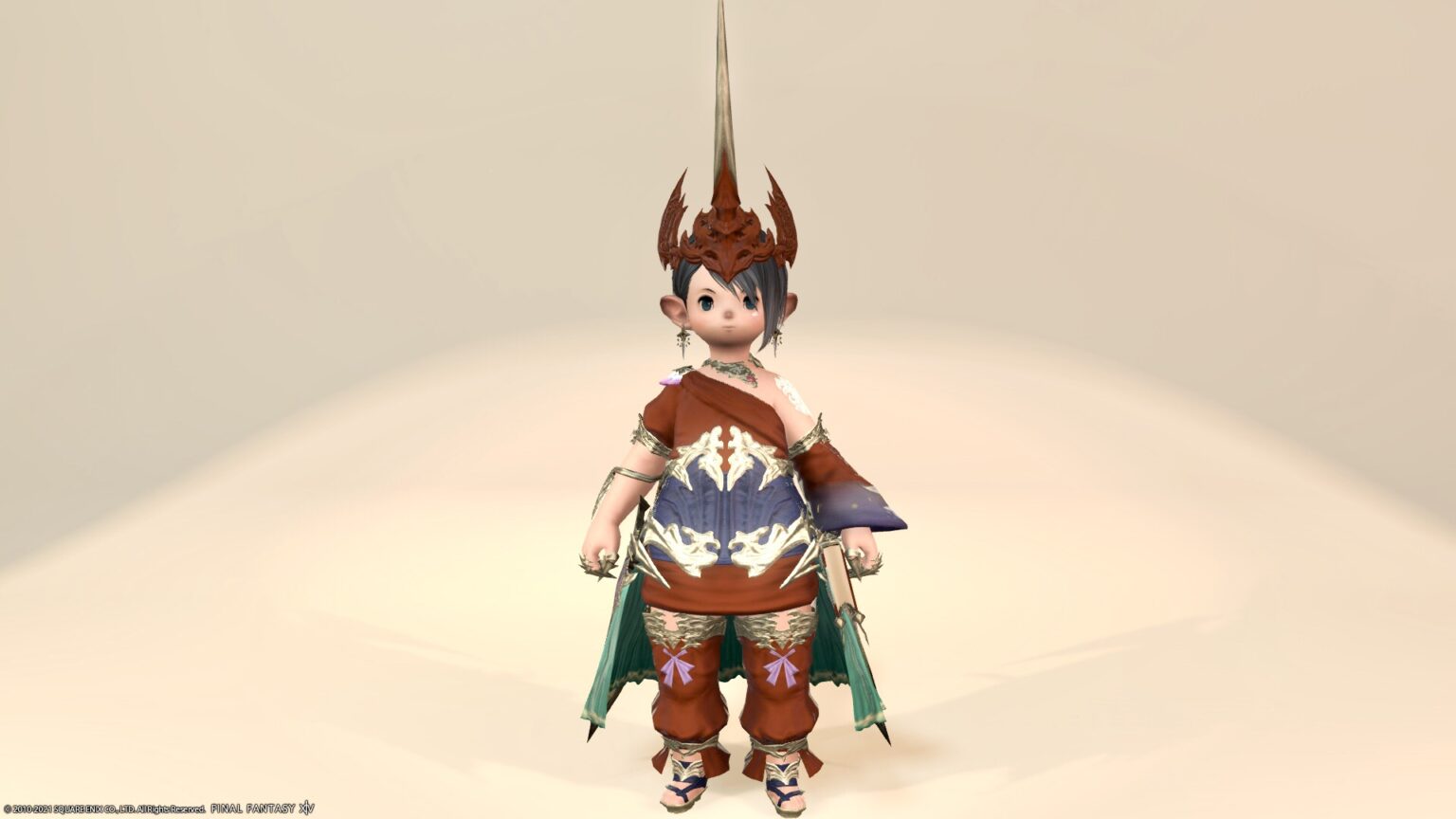 Summoner’s AF2 equipment, holy unicorn costume “Caller” series (Lalafell Men’s Ver.) | 【FF14 ...