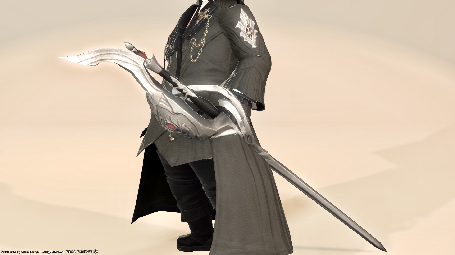 A simple, beautiful and offensive and defensive red mage weapon ...