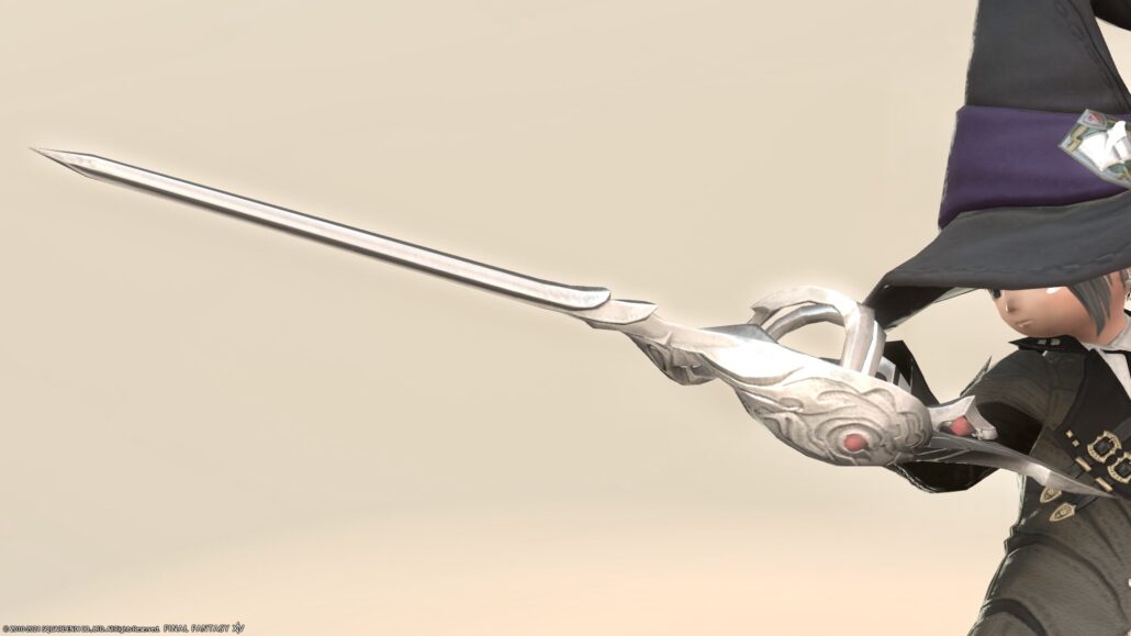 A simple, beautiful and offensive and defensive red mage weapon ...