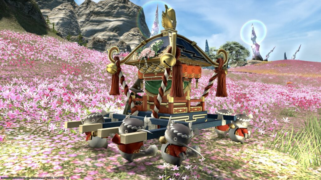 Namazu’s cute “portable shrine” Wasshoi Festival mount “Mikoshi ...