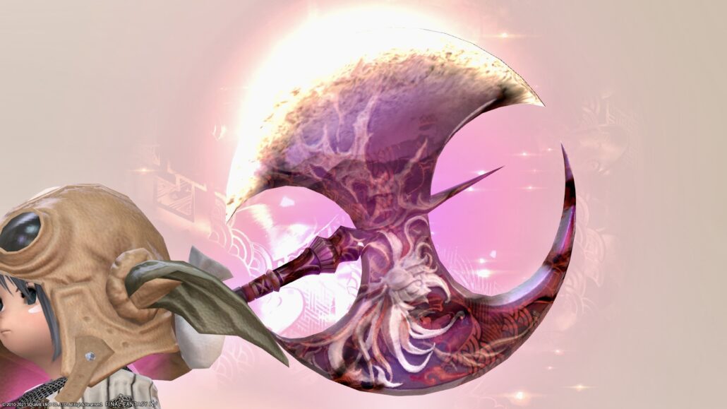 Tsukuyomi’s shining warrior weapon, the fashionable Japanese-style axe ...