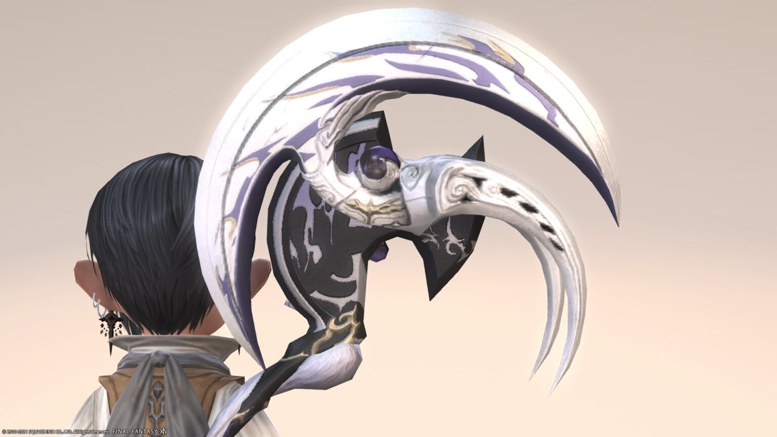Warrior’s axe with cool effects of ink and lightning “Byakko’s ...