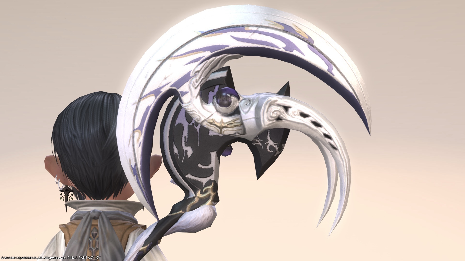 Warrior’s axe with cool effects of ink and lightning “Byakko’s ...