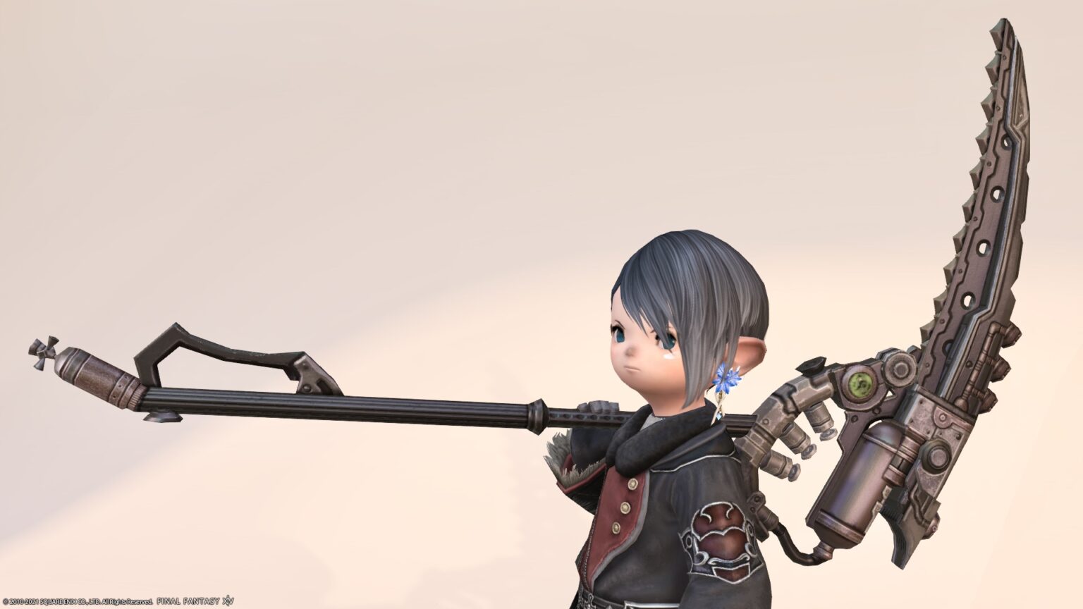 Classic engine-equipped reaper weapon, Scythe of The Tower of Babil ...