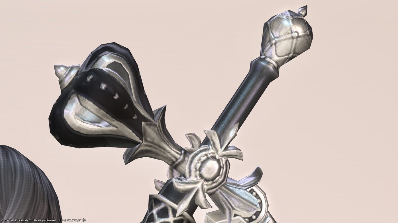 Iron rose and crown scythe Ktisis Hyperboreia’s reaper weapon “Ktiseos ...