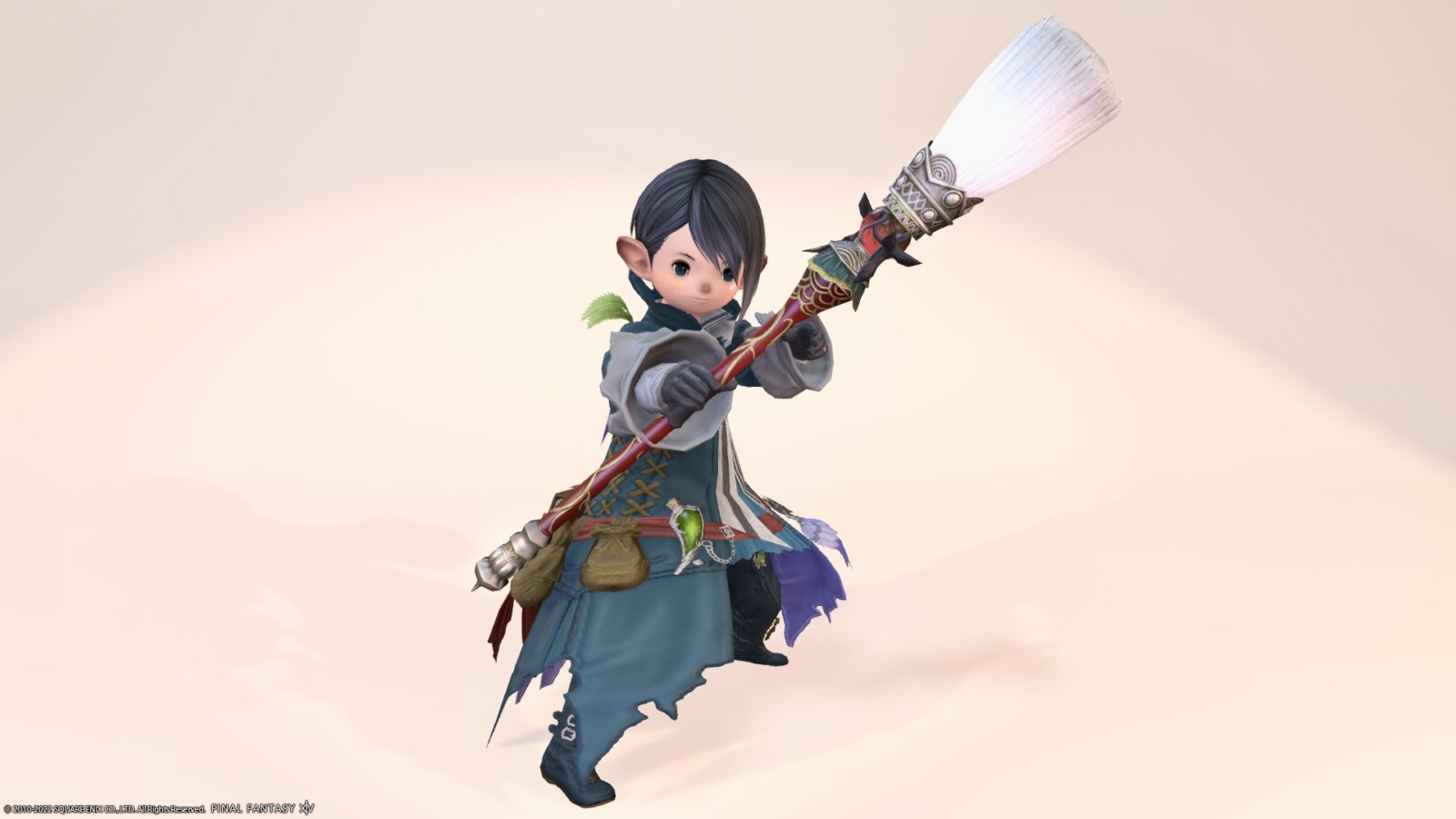 Valuable cute oversized brush! GARO collaboration Black Mage weapon ...