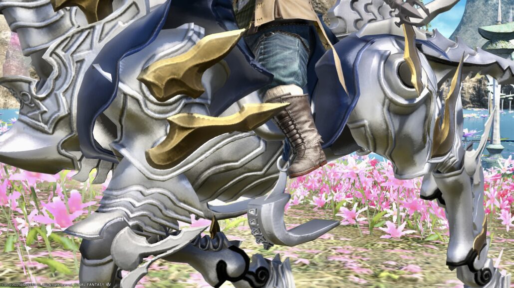 Iron Pegasus in silver armor / GARO collaboration mount “Ginga ...