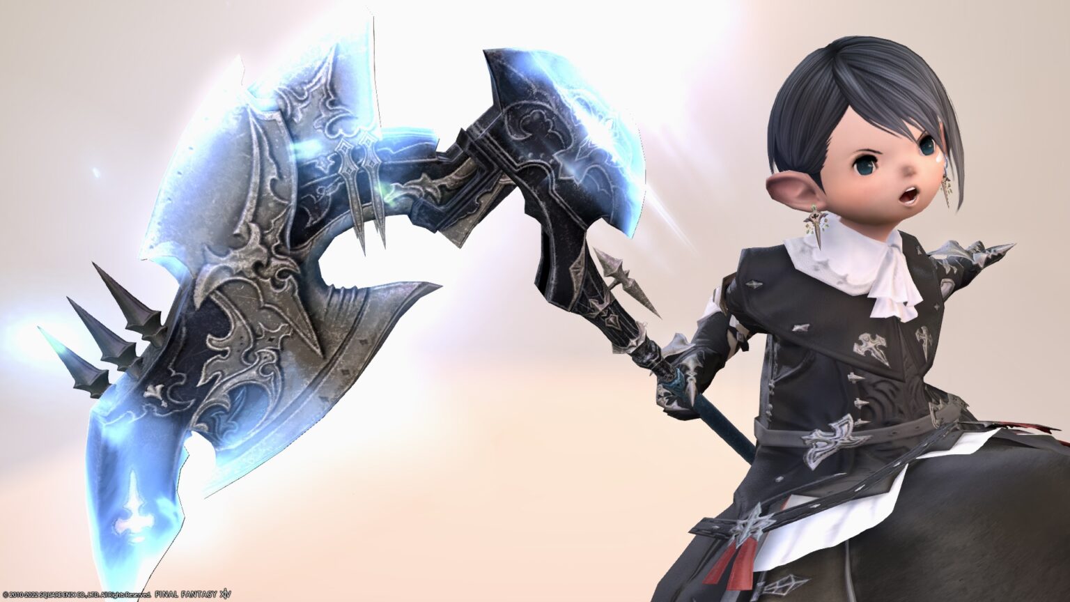 A Gunbreaker weapon with a bright carp design, the magic sword ...