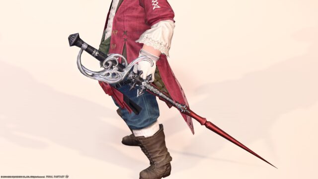 A fashionable ribbon sword that is too cute! Red Mage Weapon “Tropaios ...