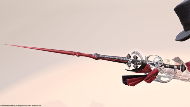 A fashionable ribbon sword that is too cute! Red Mage Weapon “Tropaios ...
