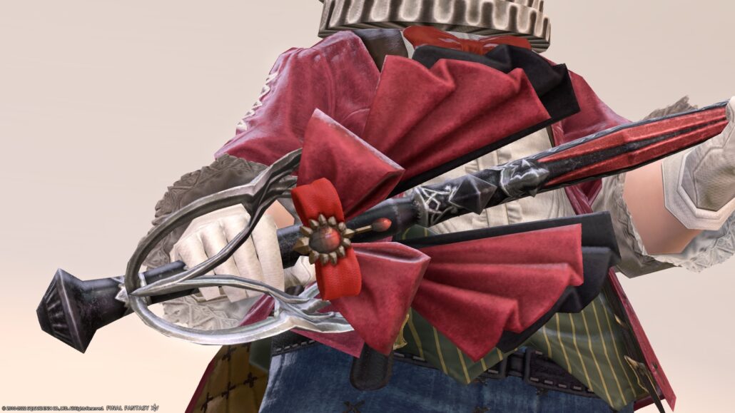 A fashionable ribbon sword that is too cute! Red Mage Weapon “Tropaios ...