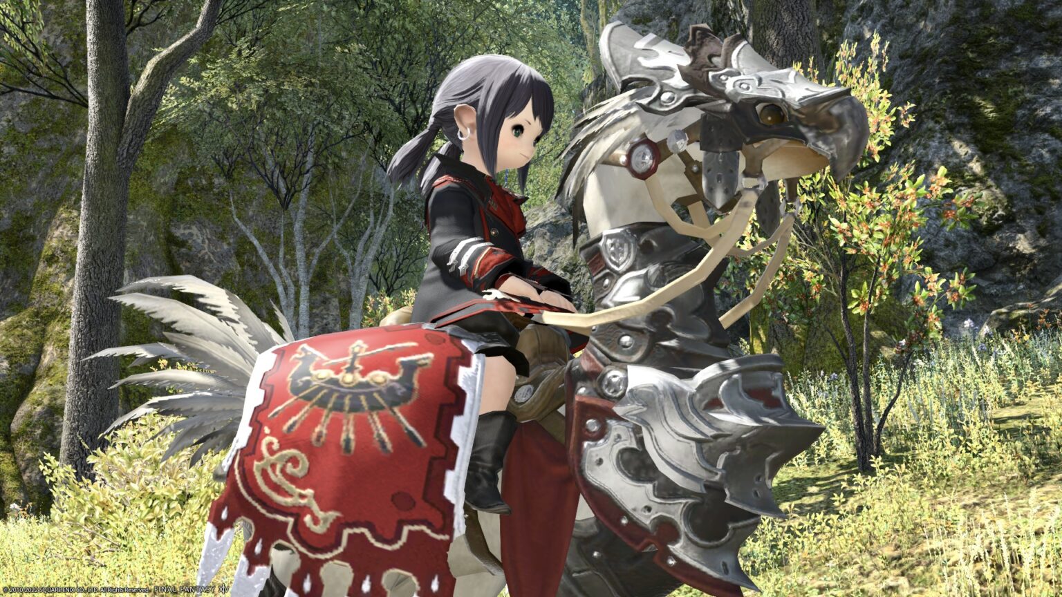 The Maelstrom’s Storm Sergeant Second Class chocobo armor, Limsa’s red ...