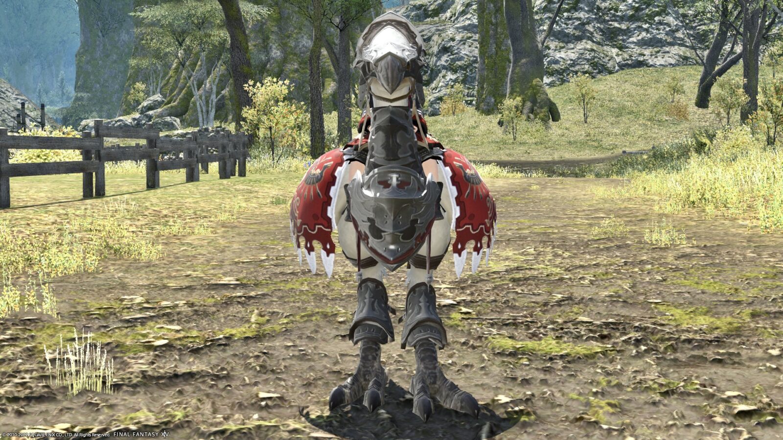 The Maelstrom’s Storm Sergeant Second Class chocobo armor, Limsa’s red armor “Lominsan Barding ...