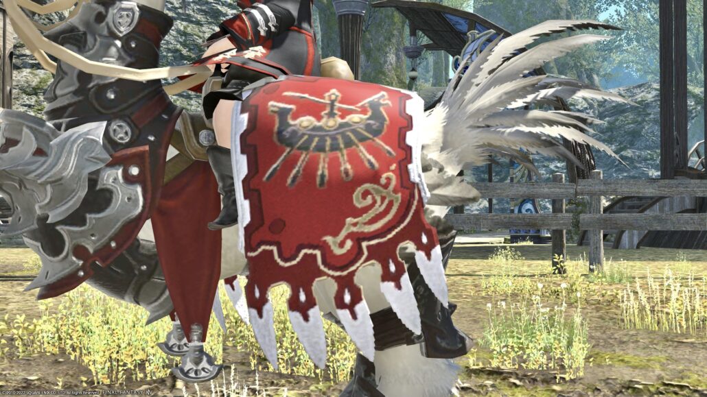 The Maelstrom’s Storm Sergeant Second Class chocobo armor, Limsa’s red ...