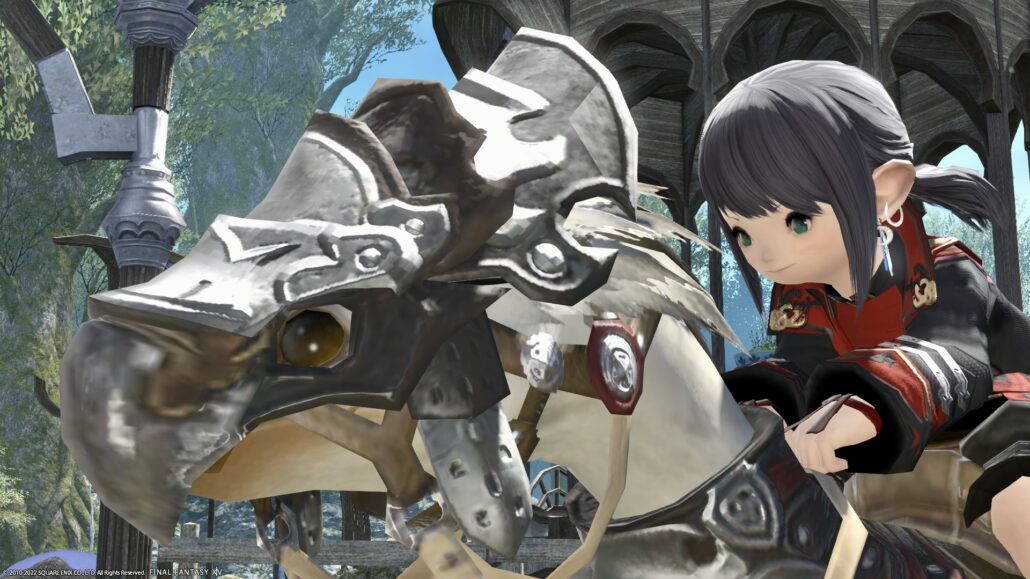 The Maelstrom’s Storm Sergeant Second Class chocobo armor, Limsa’s red ...