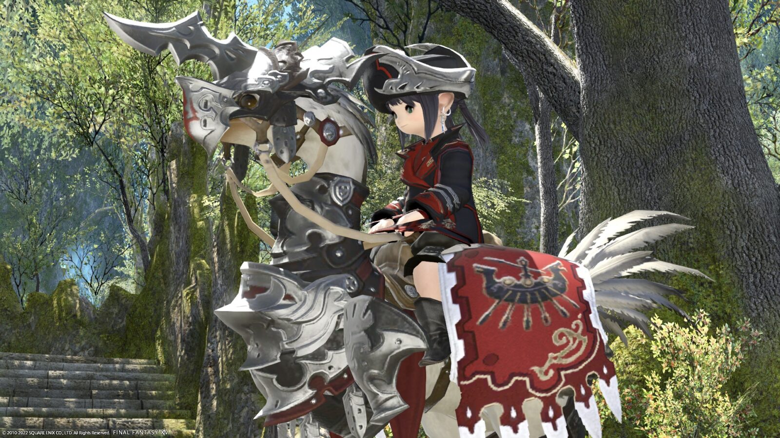 Chocobo armor with cool horns from The Maelstrom! Chief Storm Sergeant “Lominsan Crested Barding ...