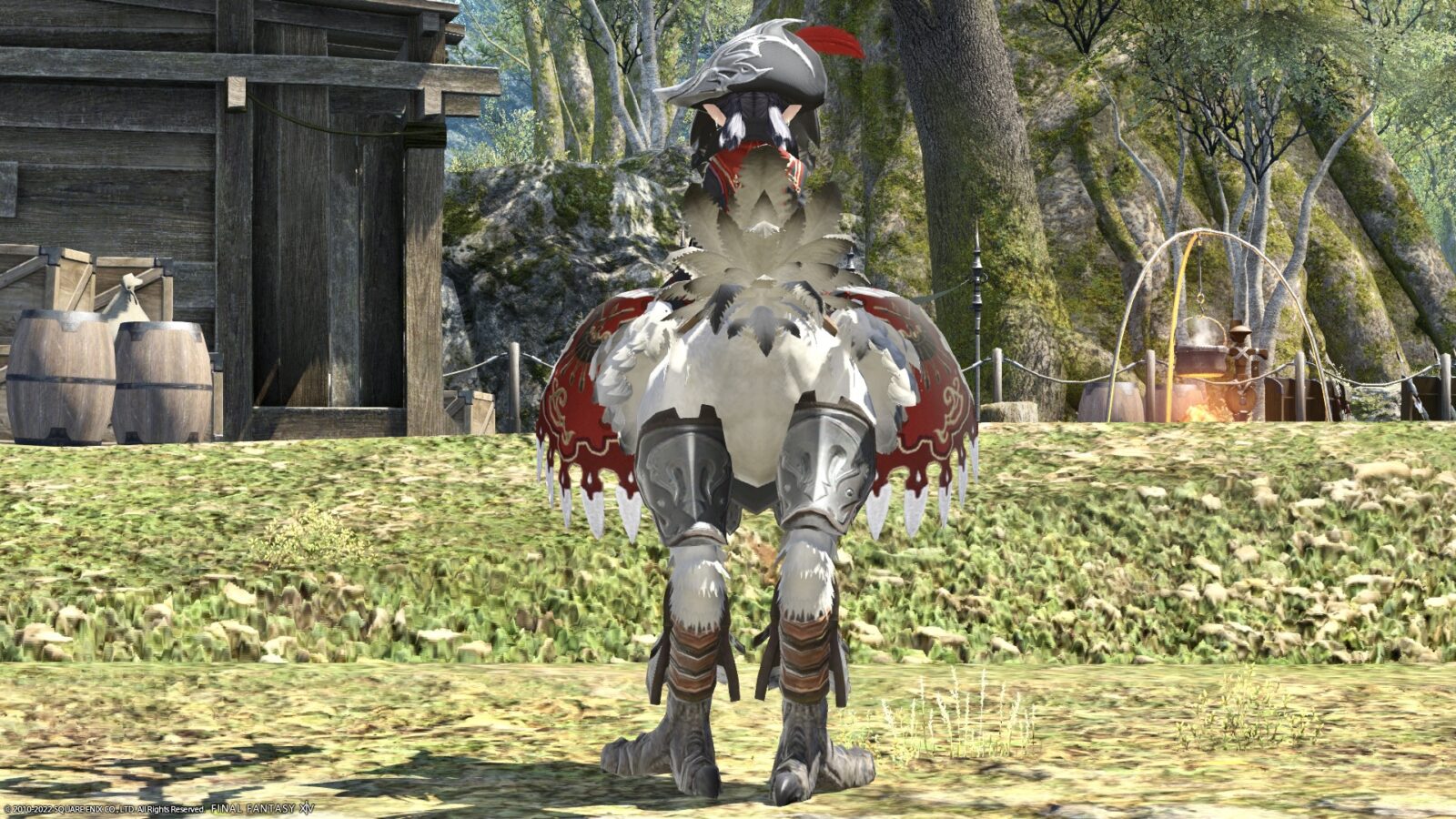 Chocobo armor with cool horns from The Maelstrom! Chief Storm Sergeant “Lominsan Crested Barding ...