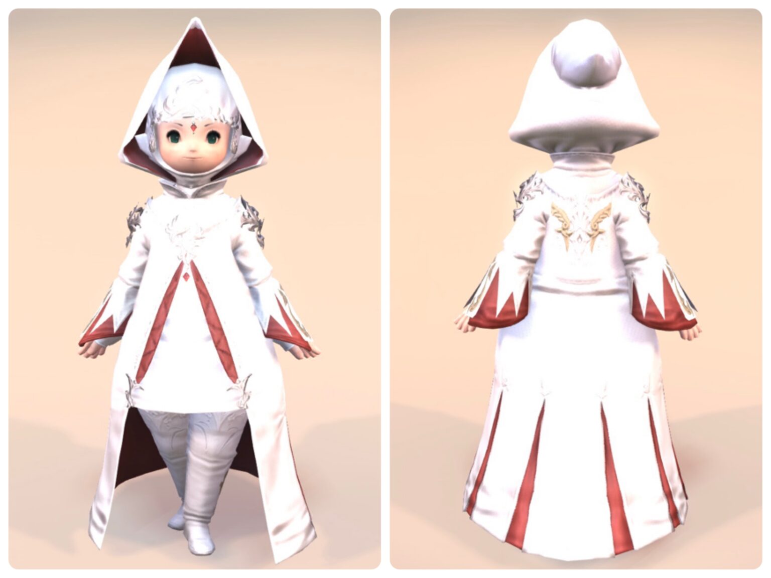 A neat nun / white mage AF2 equipment “Orison” series (Lalafell Women’s ...