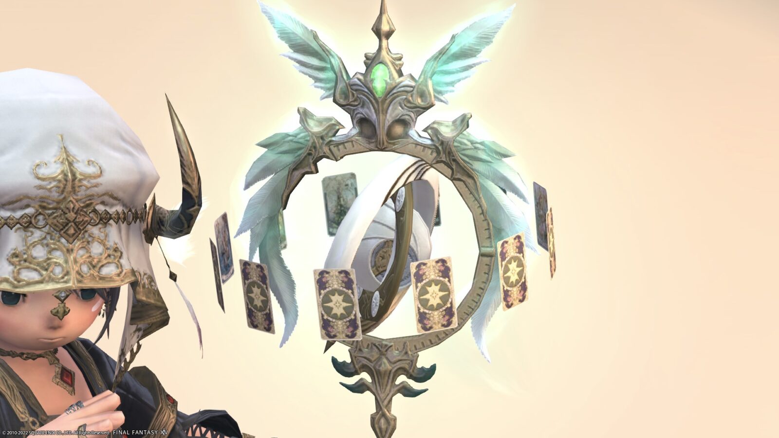 “Lift of the Vortex”, an Astrologian weapon of Garuda, a shining ...