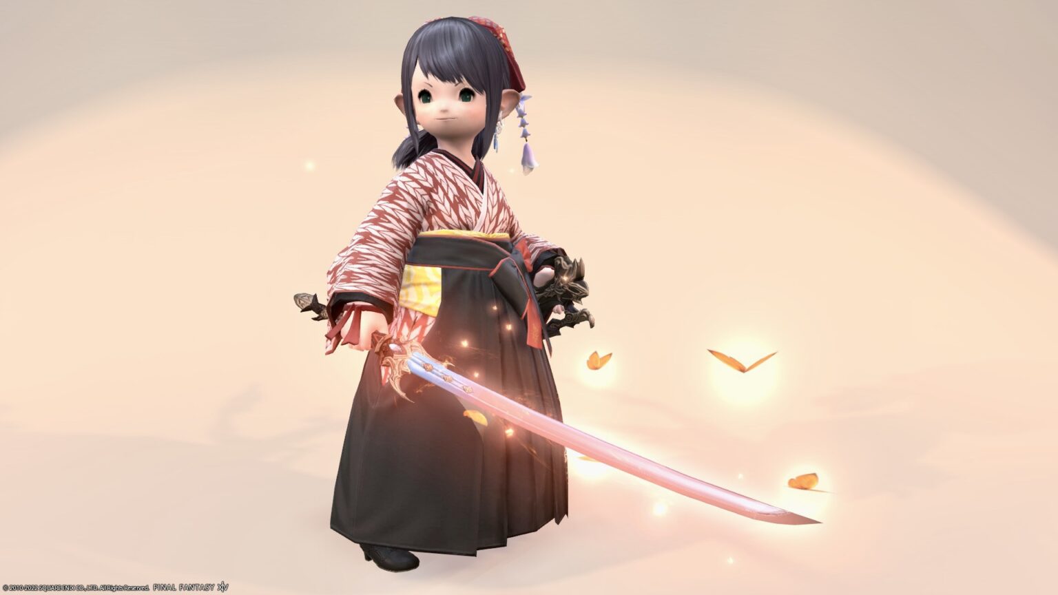 Samurai’s shining Ravana weapon with butterflies dancing “Dead Hive ...