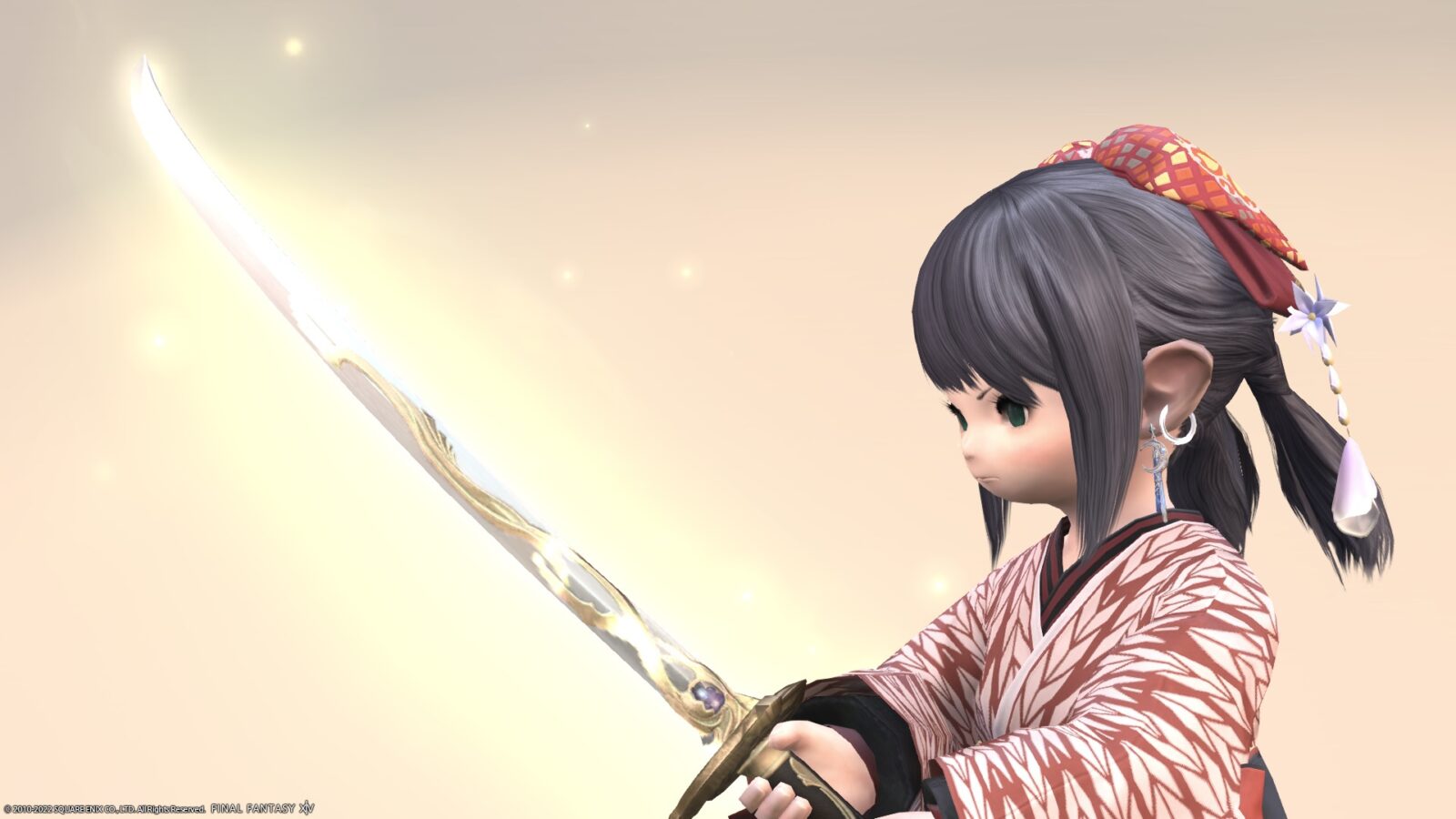 Sophia’s samurai weapon “Katana of the Goddess” that shines golden ...