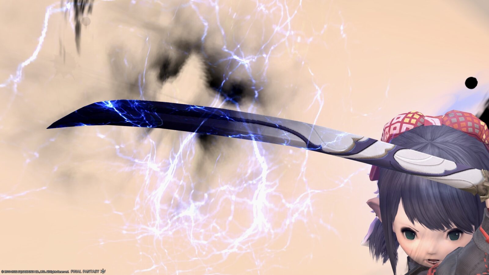 A lightning sword with ink dancing, Byakko’s shining samurai weapon ...