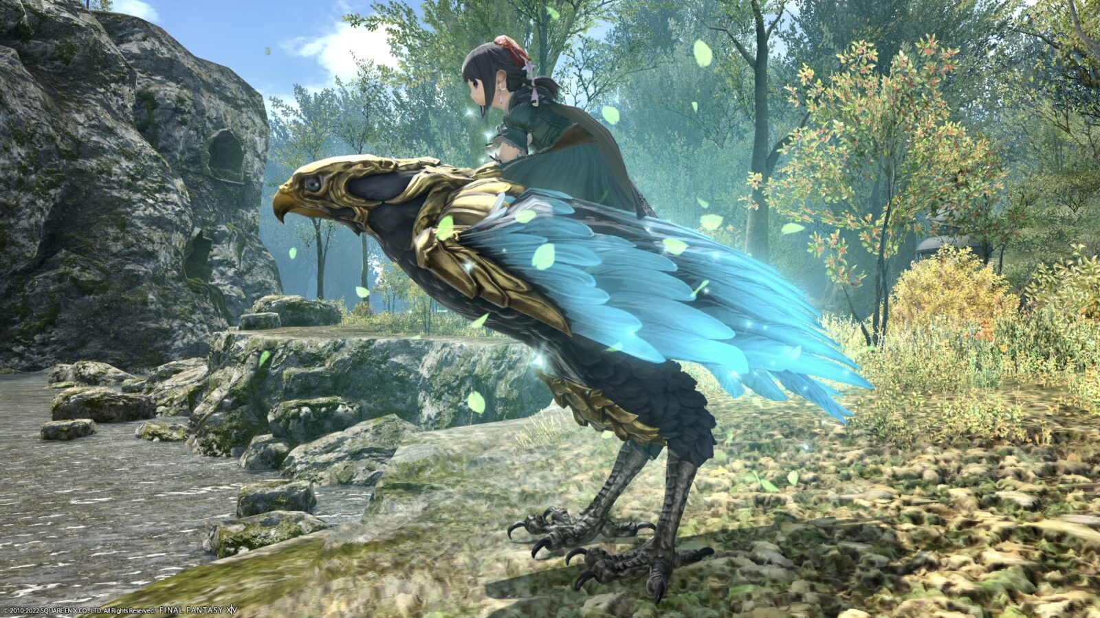 Primitive bird with the leaves of the world tree dancing, Sephirot ...