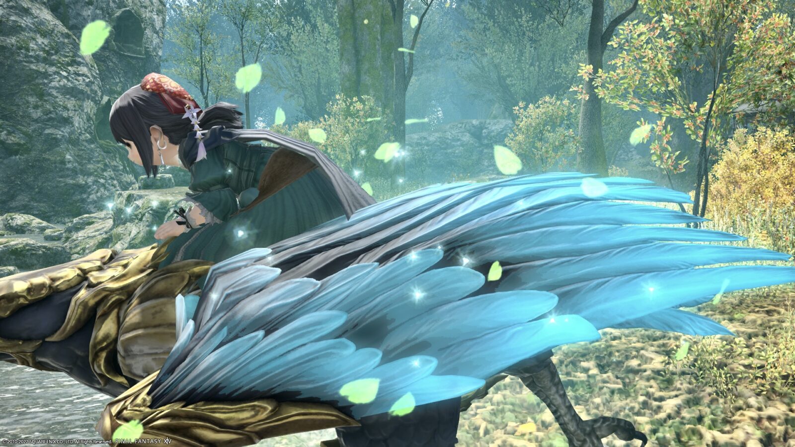 Primitive bird with the leaves of the world tree dancing, Sephirot ...