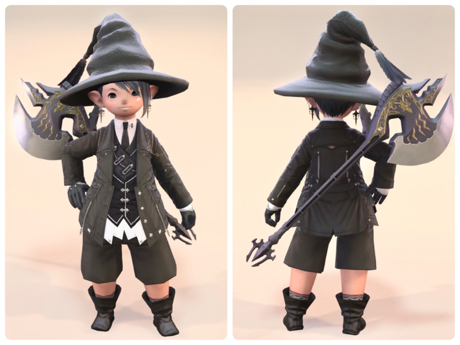 [Glamour] A clean and cute “Black Assassin?” and with a silver axe ...